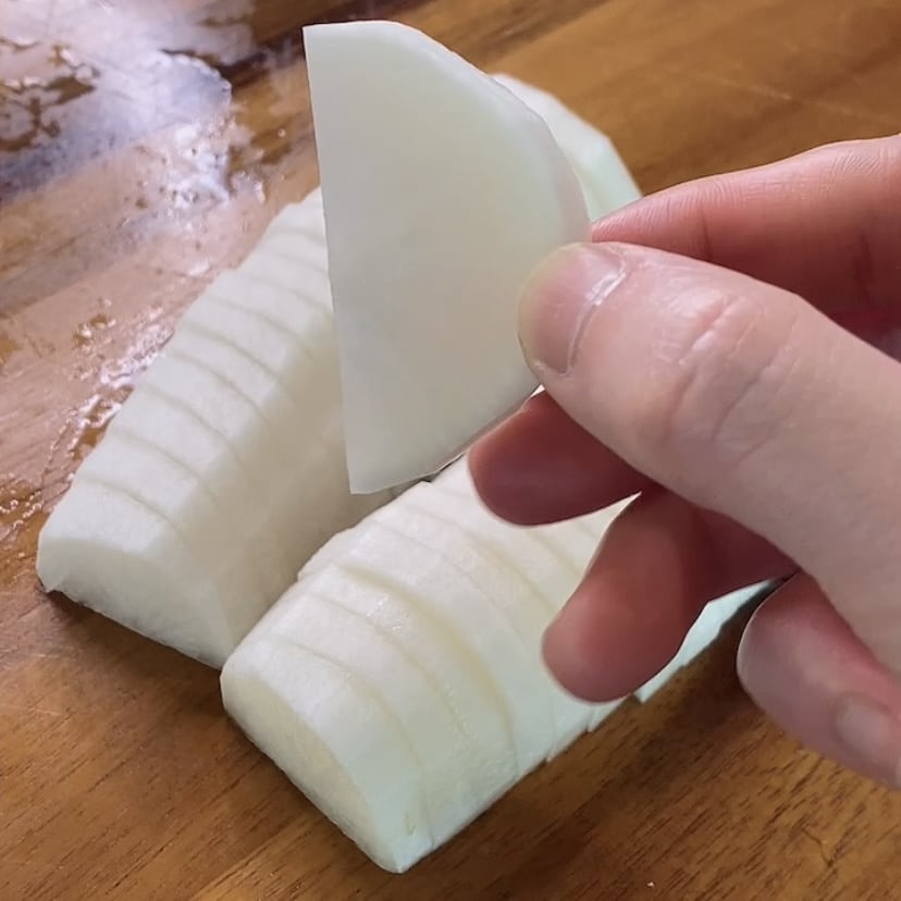 Korean Pickled Radish (Danmuji) Recipe | Ms Shi's Asian Recipes