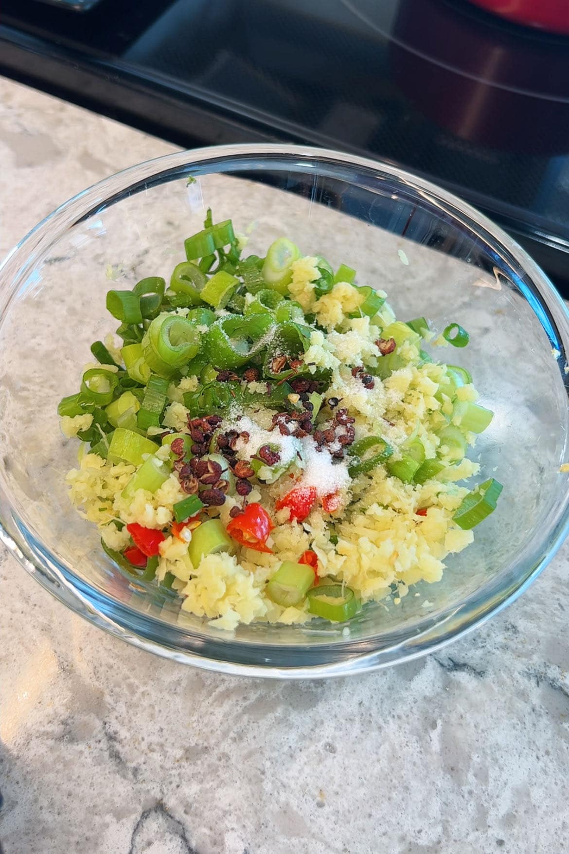 Hainanese Chicken Rice - steamed chicken (ginger scallion sauce)
