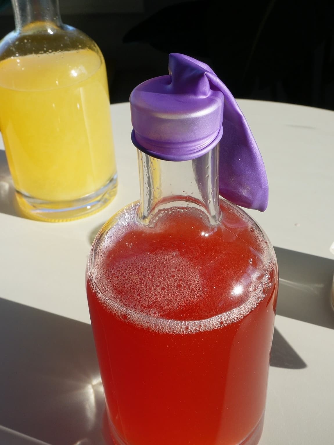 Balloon Strawberry Wine | Use balloons to make strawberry wine